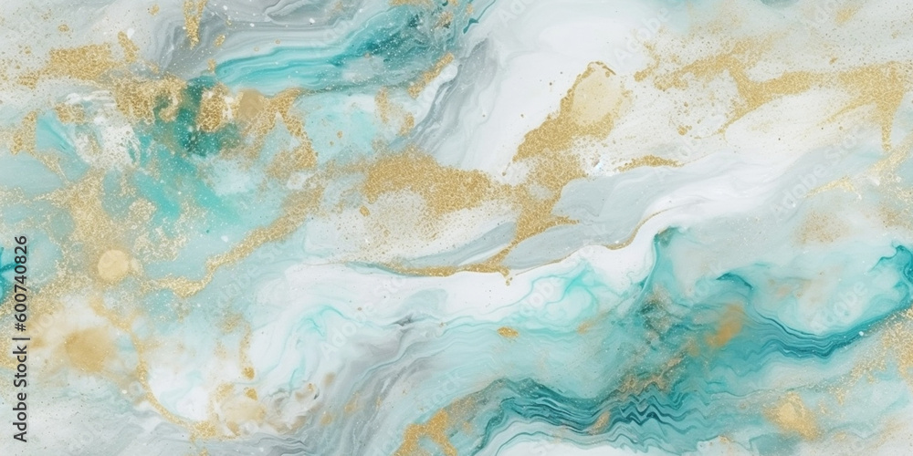 Luxurious Gold and Teal Marble Ink Abstract Art for Abstract Background ...