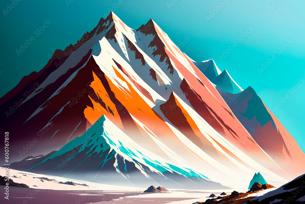 Generative concept art illustration. Generative ai. Stock Illustration ...