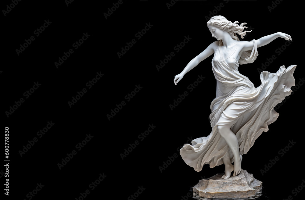 A dance of stone brought to life, as the windswept drapery and poised ...