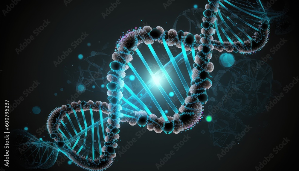 human dna cell wallpaper a scientific masterpiece generative ai Stock ...