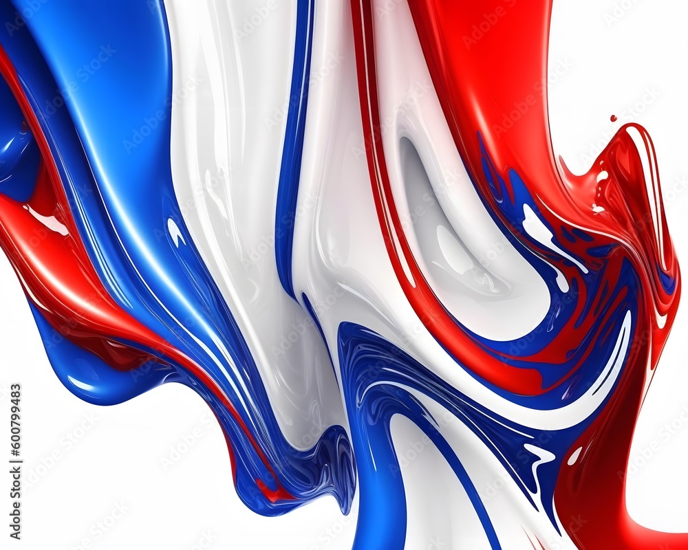 royal blue white and red background image, flowing, smooth edges ...