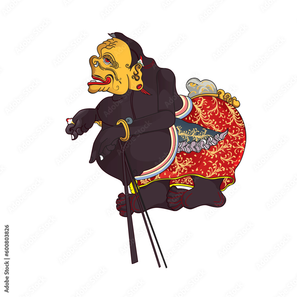 Illustration of a wayang from Indonesia named Semar Stock Vector ...