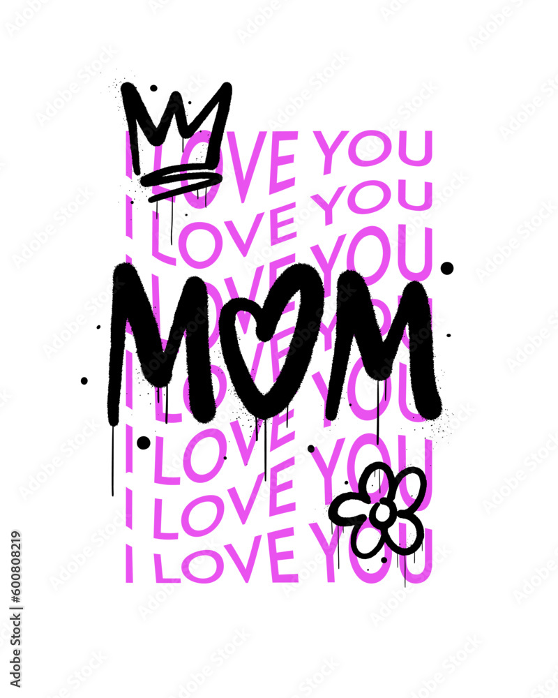 I Love You Graffiti Drawing