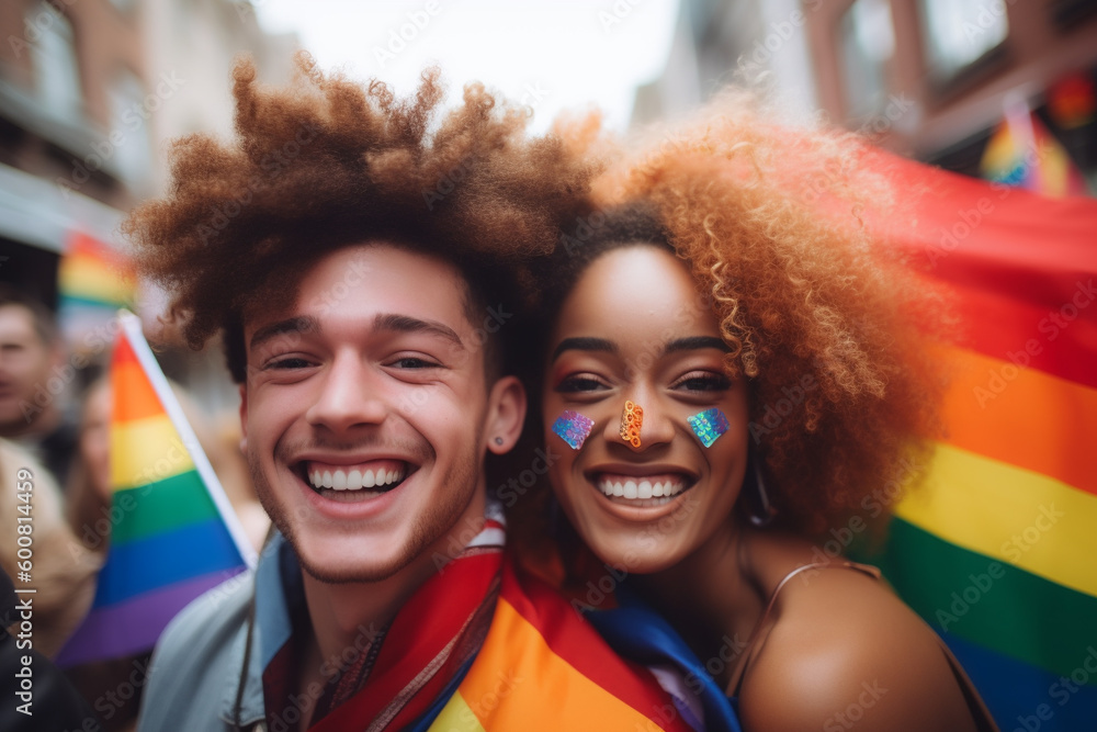 Charismatic Generative AI Friends at LGBTQ+ Pride Parade in Amsterdam ...