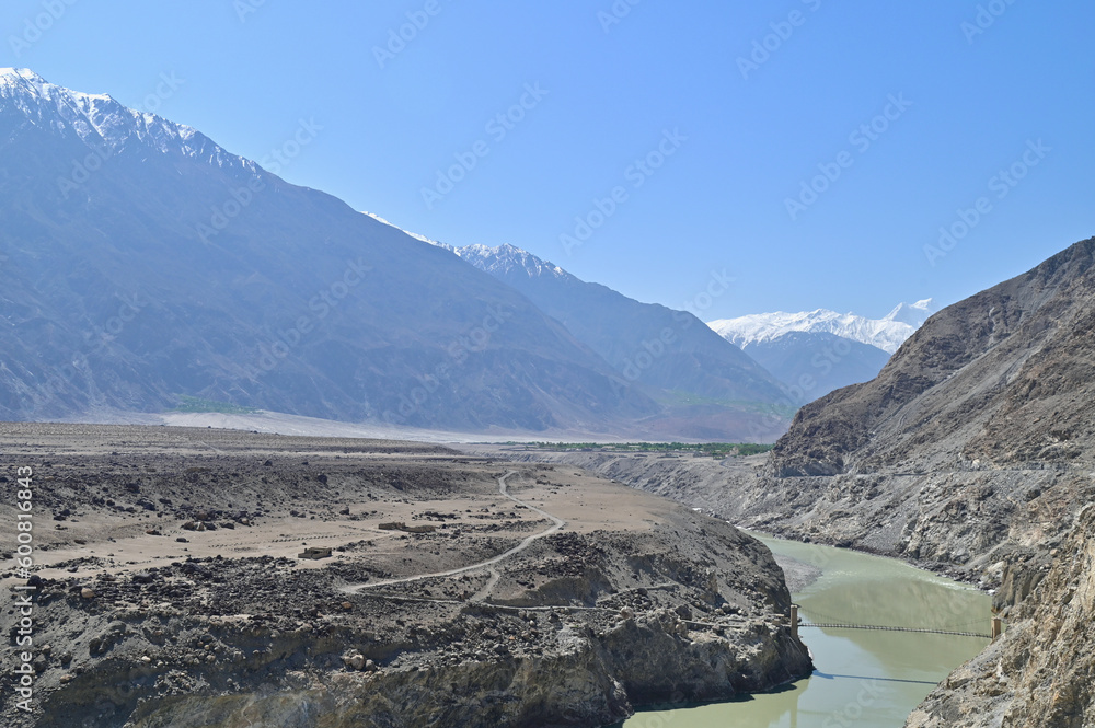Junction Point in Jaglot Town, the Himalaya, Karakoram and Hindu Kush ... Junction Point in Jaglot Town, the Himalaya, Karakoram and Hindu Kush ...