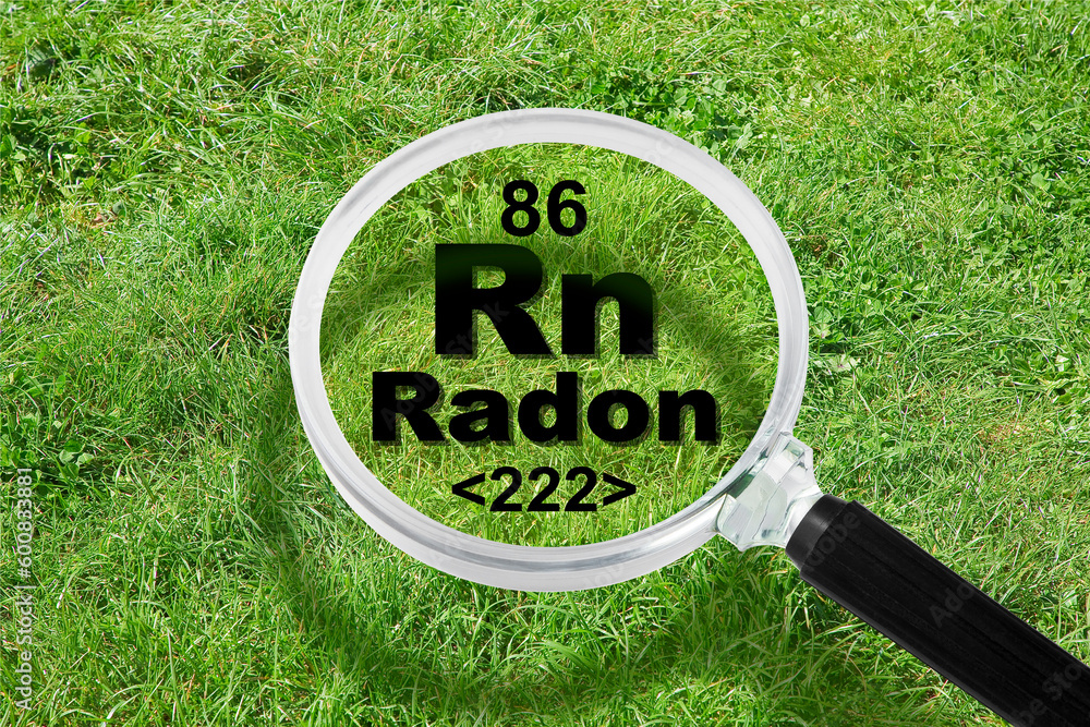 The dangerous radioactive natural radon gas under the ground - concept ...