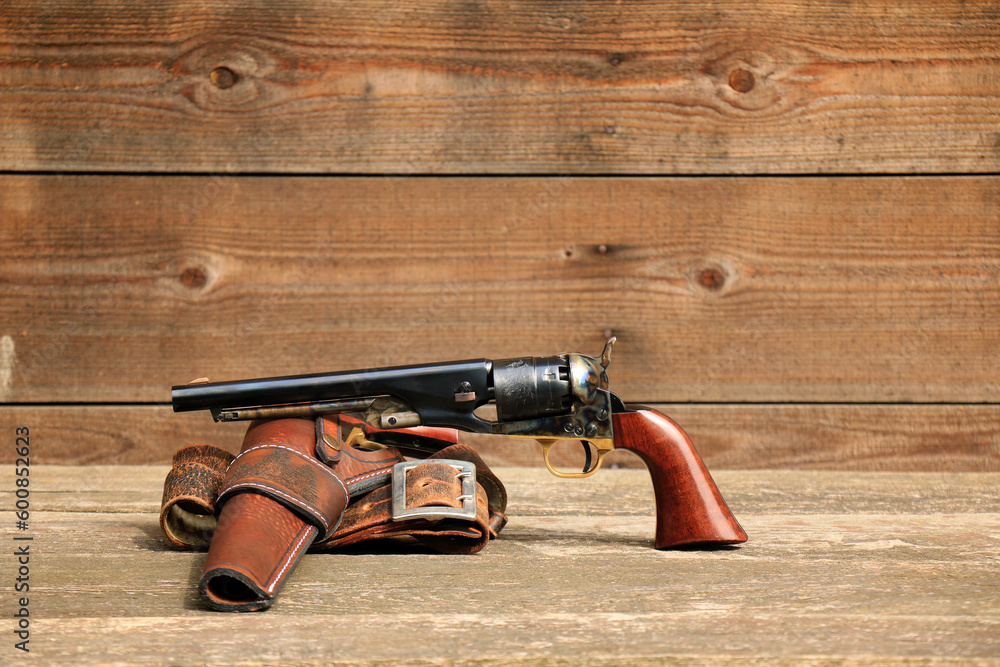 Poster Two most famous Black powder revolvers Colt Army and Remington ...