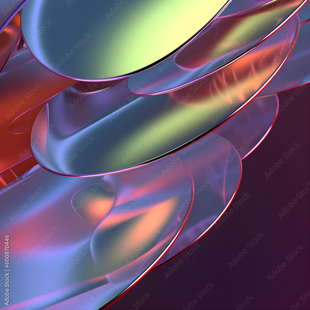 Chromatic Pastels Vibrant Background, glass abstract wallpaper discs ...