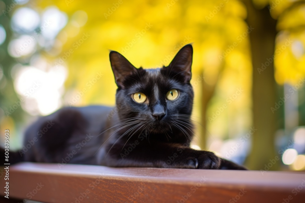 Group portrait photography of a smiling bombay cat pouncing against a ...