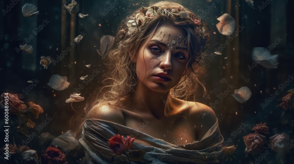 Goddess Aphrodite: Ethereal Concept Art Created by AI Stock ...