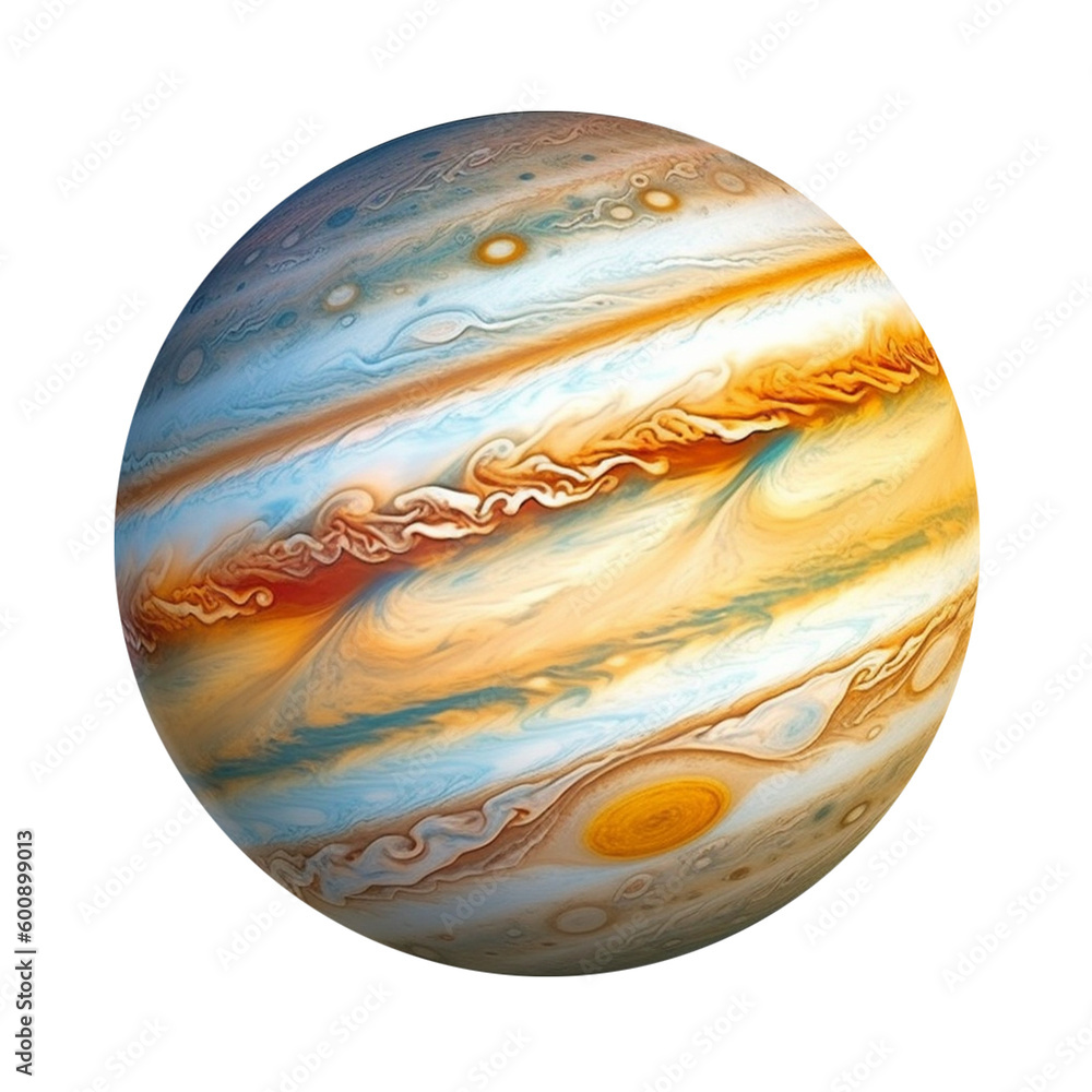 Jupiter planet isolated on transparent background cutout Stock Photo ...