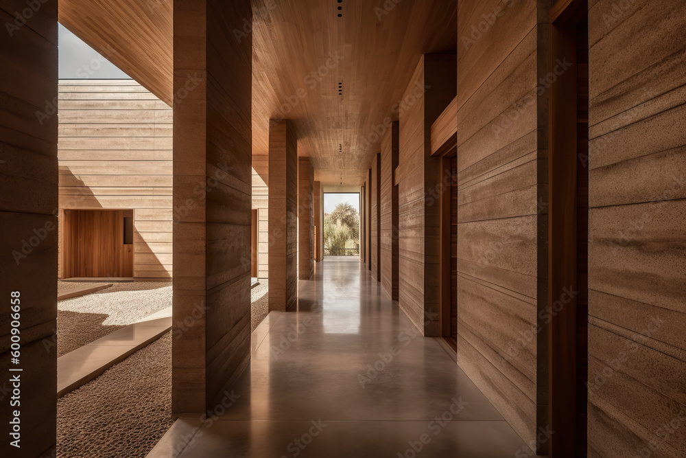 Architecture of invocative sacredness with horizontal emphasis ...