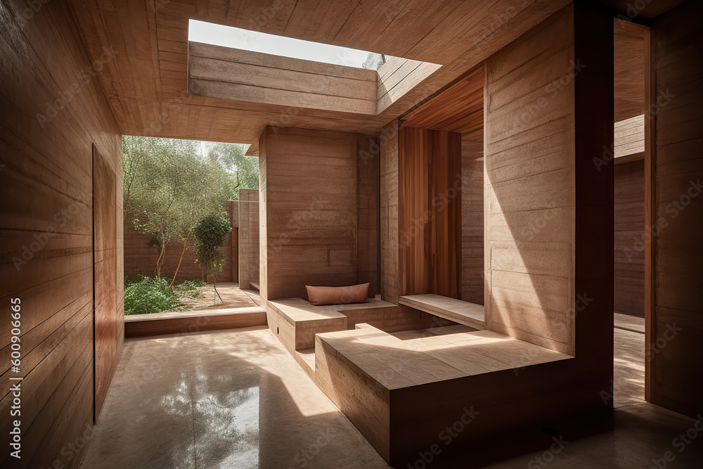 Architecture of invocative sacredness with horizontal emphasis ...