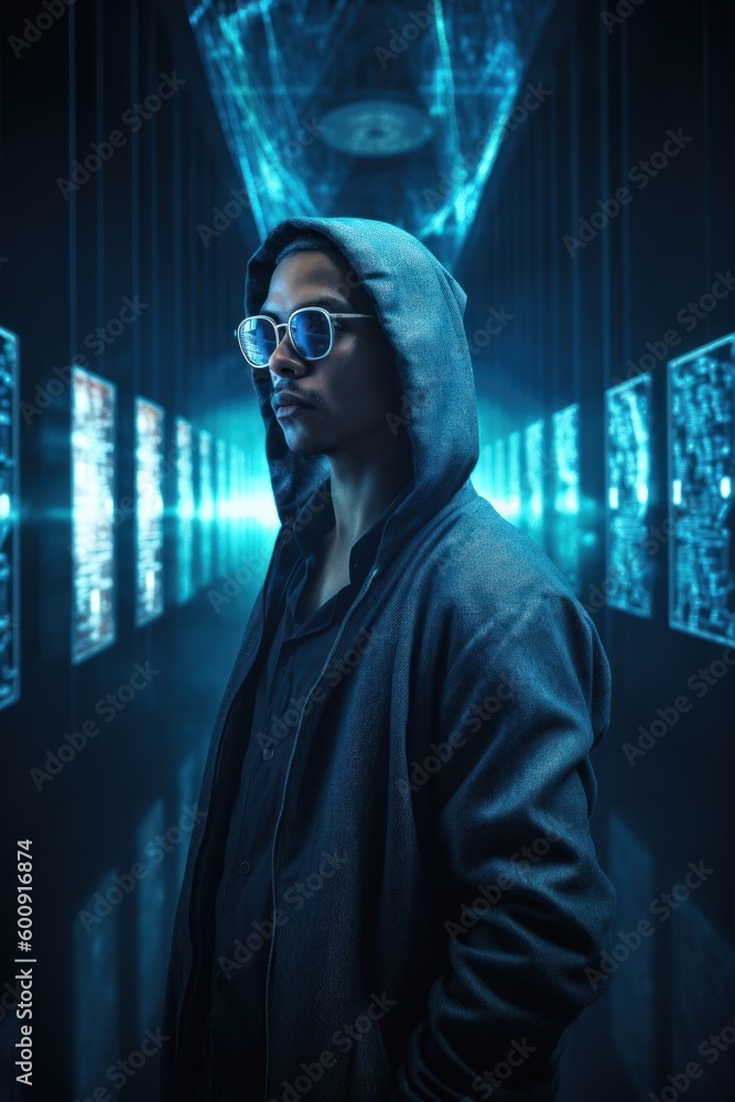 Conceptual photograph of an anonymous figure, possibly depicting ...