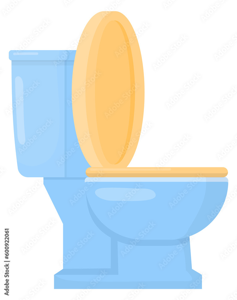Toilet icon. Ceramic bowl symbol. Cartoon bathroom Stock Illustration ...