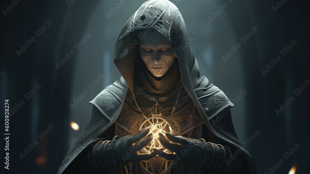 image generated by artificial intelligence, character design, void ...