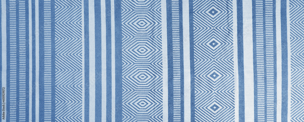 Texture of carpet with geometric pattern as background, closeup. Banner ...