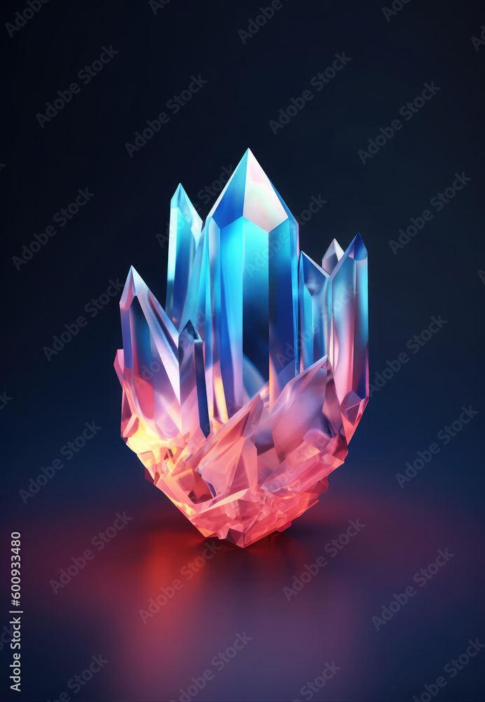 Crystal, backgrounds, wallpaper, digital illustrations, AI generated ...