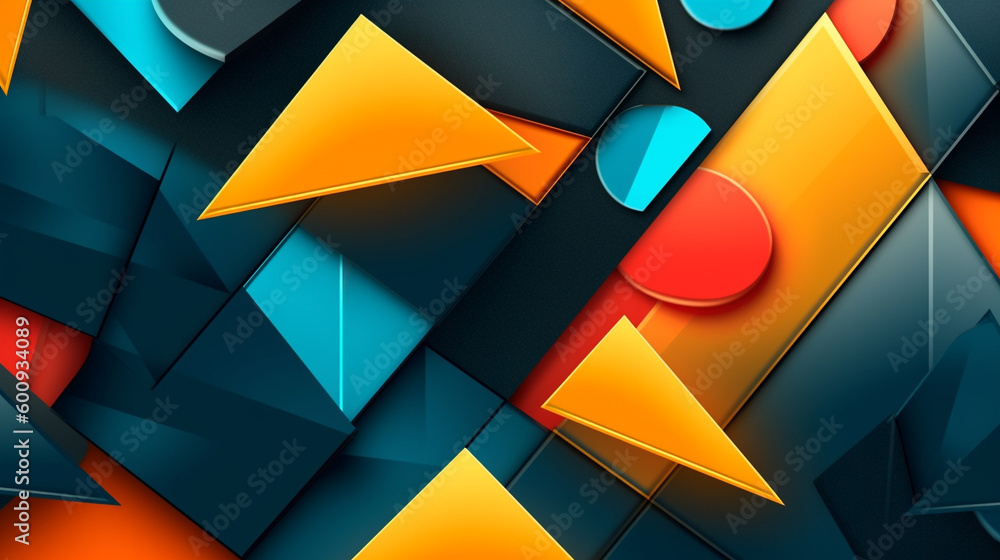 Generative AI, an abstract background image that incorporates geometric ...