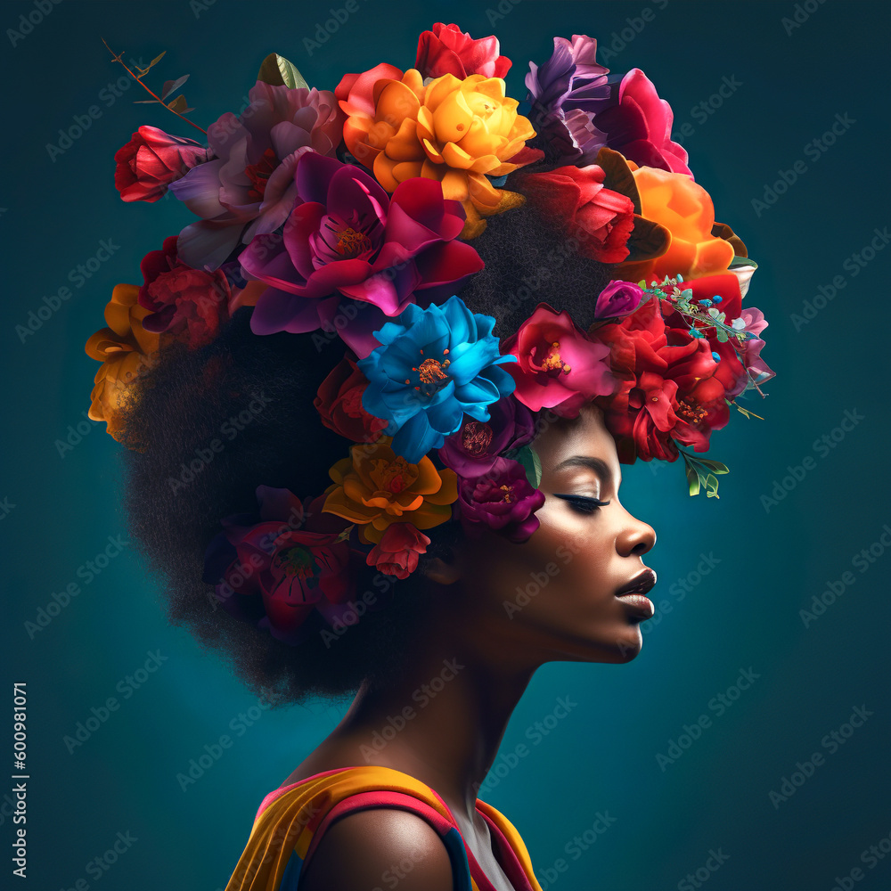 Beautiful woman in love portrait in purple vivid, fresh, Spring ...