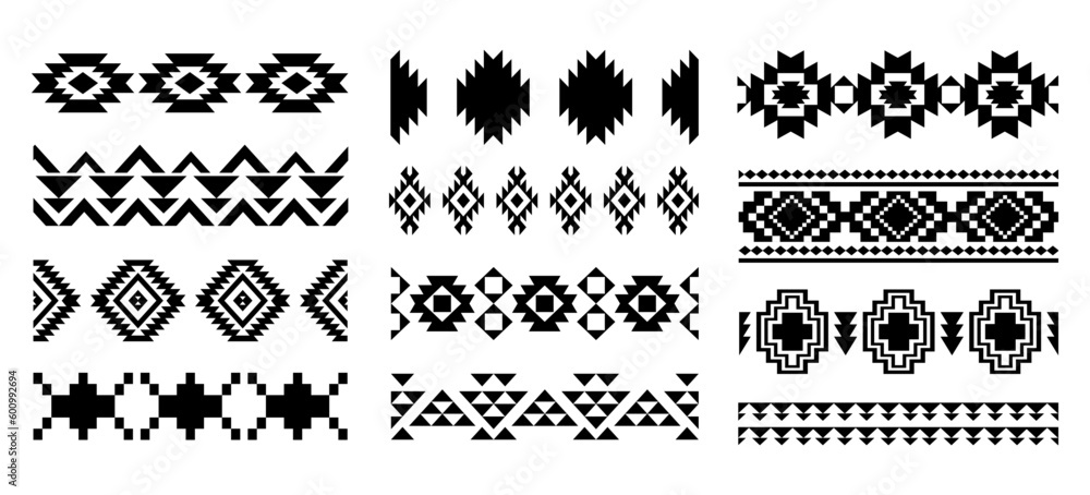Aztec Clipart Randen Inheemse Amerikaanse Symbolen Azteekse Maya Inca