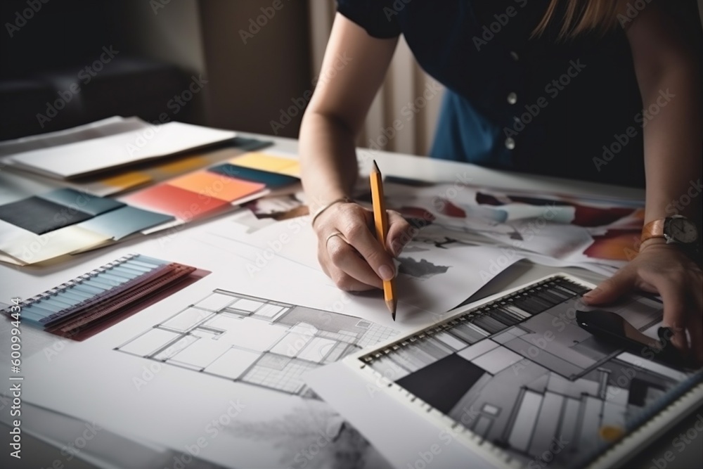 colourful design project palette swatch choice color sample selection ...