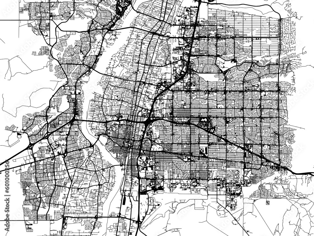 Vector road map of the city of Albuquerque New Mexico in the United ...