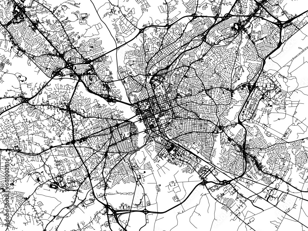Vector road map of the city of Columbia South Carolina in the United ...