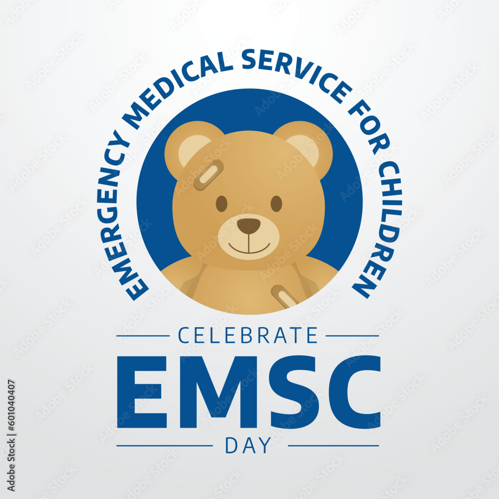 Emergency Medical Services for Children Day design template for ...