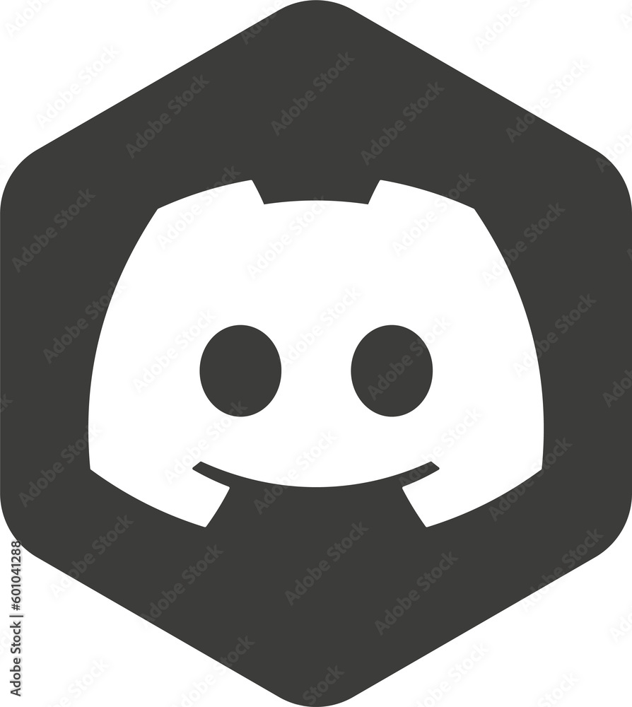 Discord logo icon, social media icon Stock Illustration | Adobe Stock