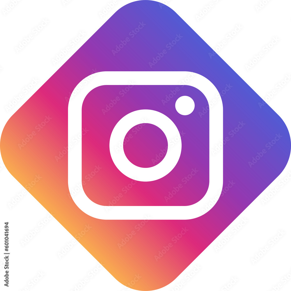 Instagram logo icon, social media icon Stock Illustration | Adobe Stock
