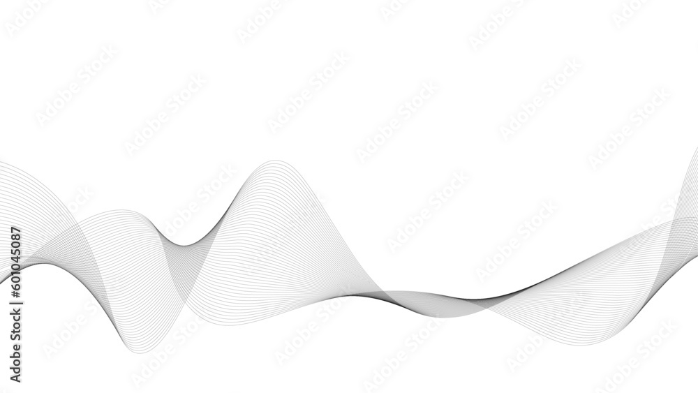 abstract background with lines. modern wavy stripes on white background ...
