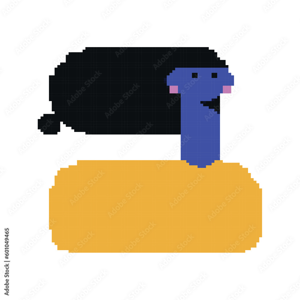 Avatar pixel characters cartoon vector icons. Face in Pixel style ...