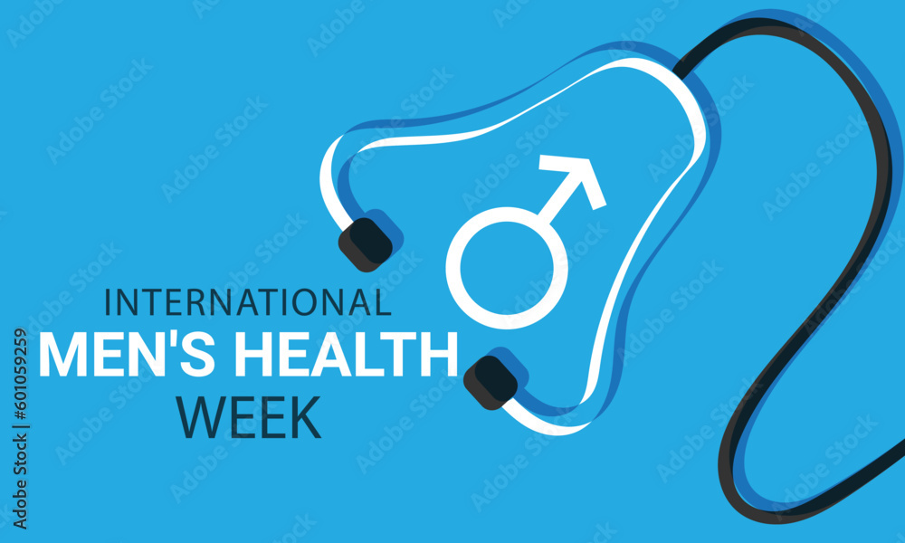 National Mens Health Awareness Week Background Banner Card Poster