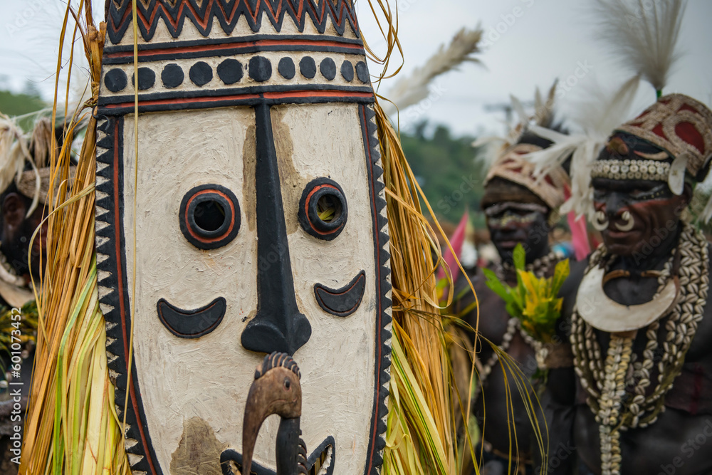 Crocodile festival in Ambunti, Sepik area in Papua New Guinea with ...