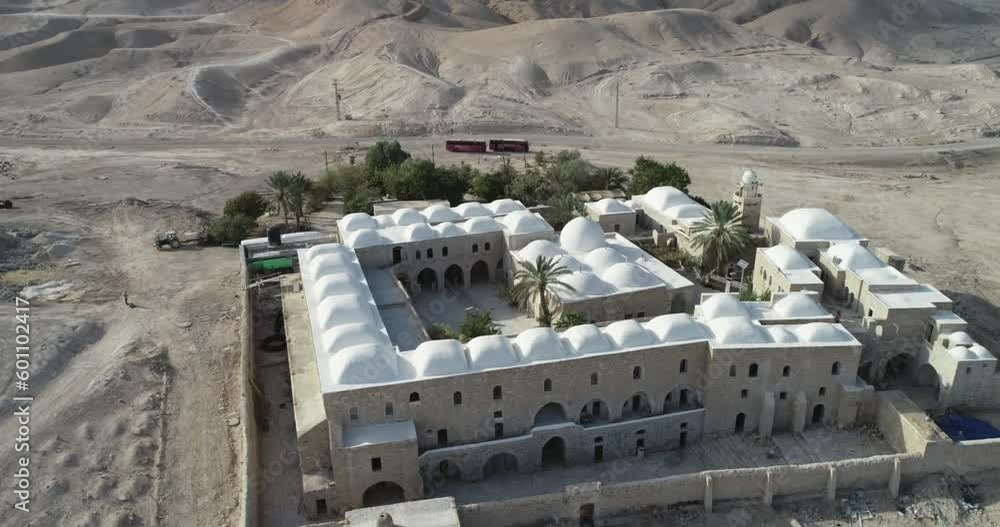 Nabi Musa Site and Mosque at Judean desert, Israel. Tomb of Prophet ...