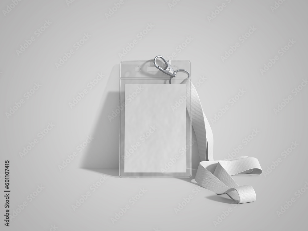 Blank bagde mockup isolated on white. Plain empty name tag mock up ...