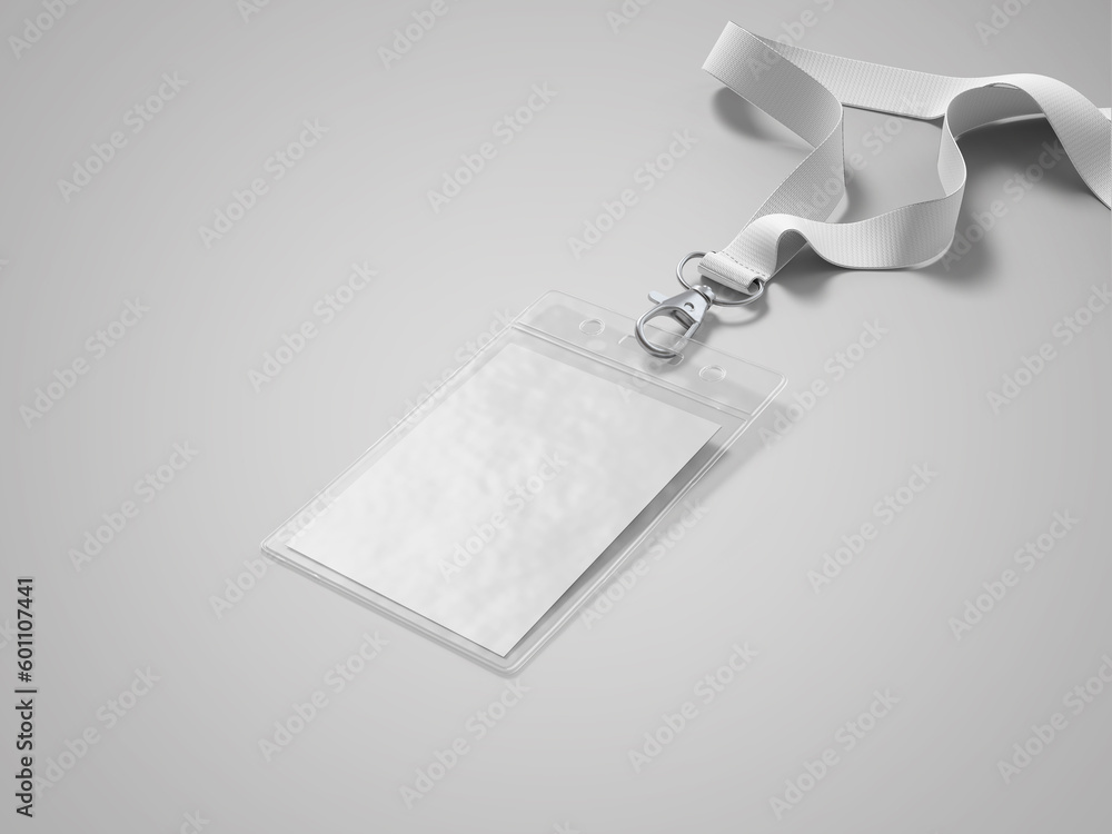 Blank bagde mockup isolated on white. Plain empty name tag mock up ...