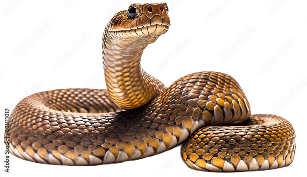 Snake isolated on transparent background cutout image Stock ...