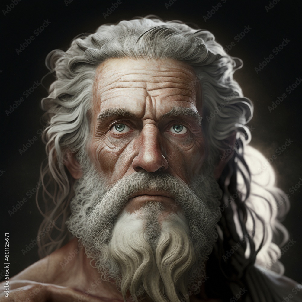 Zeus of Otricoli, Jupiter or Zeus, modern portrait based of the famous ...