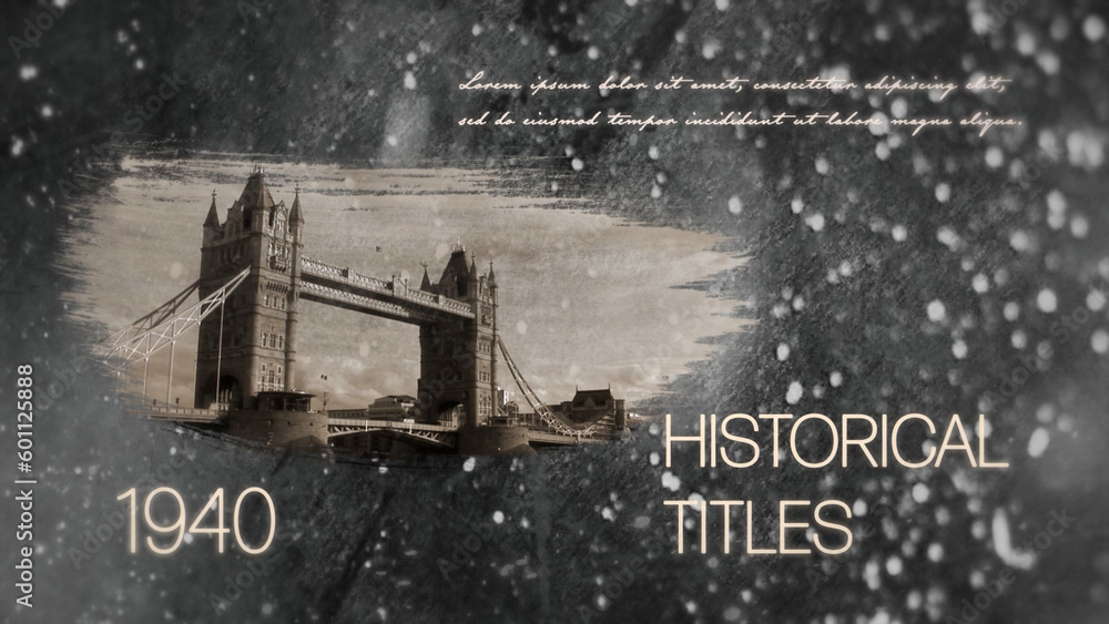 Nice Brush Stroke Historical Titles Stock Template | Adobe Stock