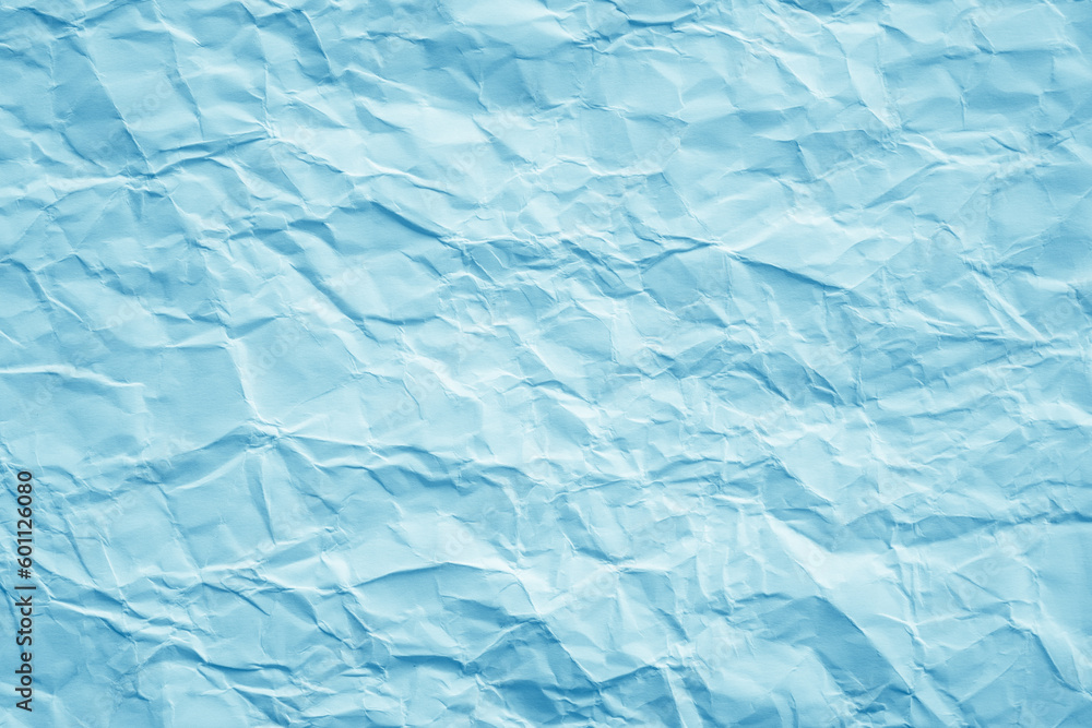 Blue crumpled paper texture background. Copy space for design Stock ...