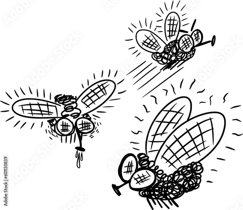 Cartoon Fly Drawing