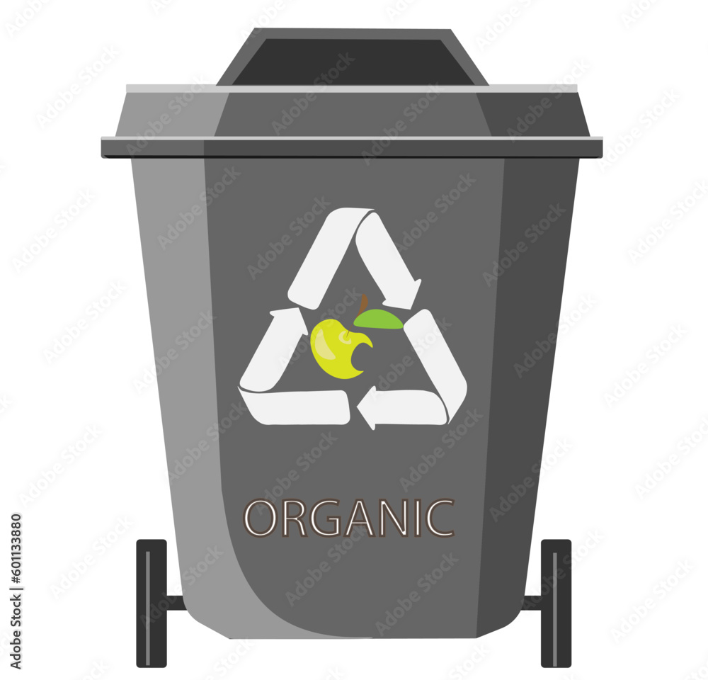 Waste recycling Waste segregation bins Collection with types of ...