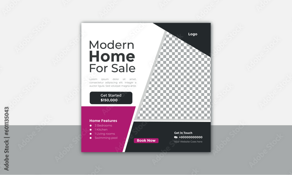 trend modern professional business social media post design corporate ...