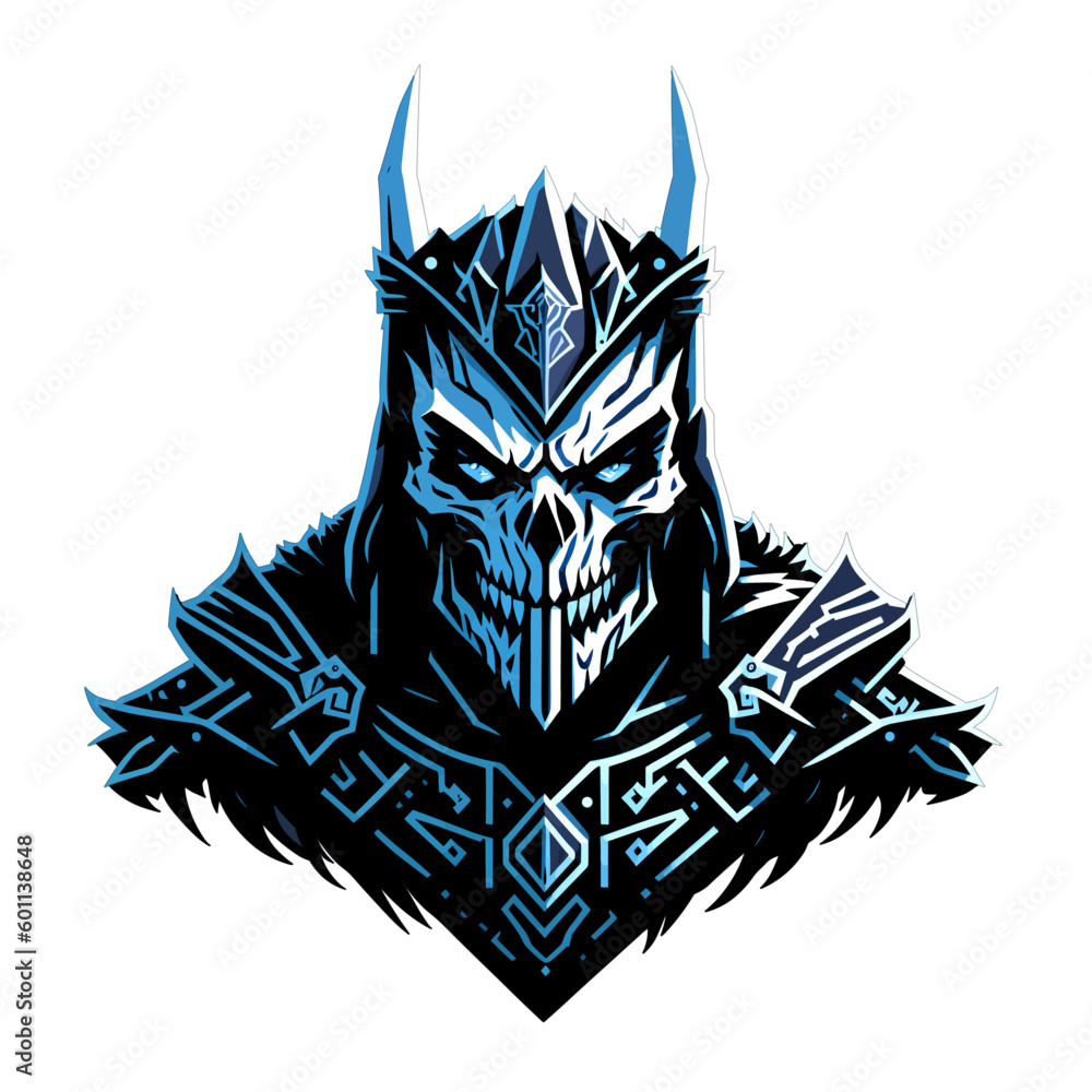 Get Ready to Take on Your Rivals with a Powerful Lich King Mascot Logo ...