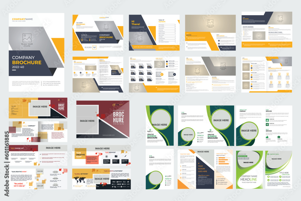 22 cover or banner design, brochure design, company profile, social ...