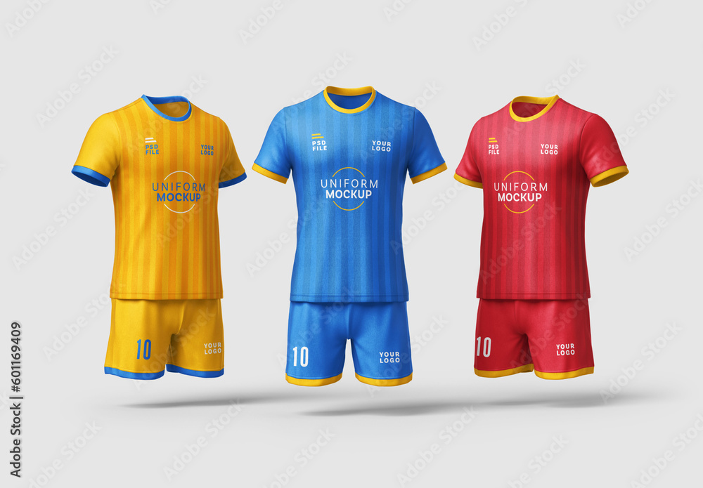 Modelo de Soccer Kit Mockup do Stock | Adobe Stock