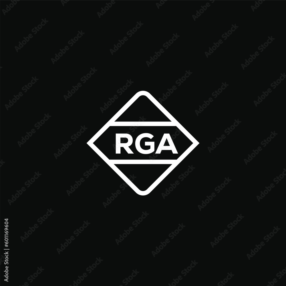RGA letter design for logo and icon.RGA monogram logo.vector ...