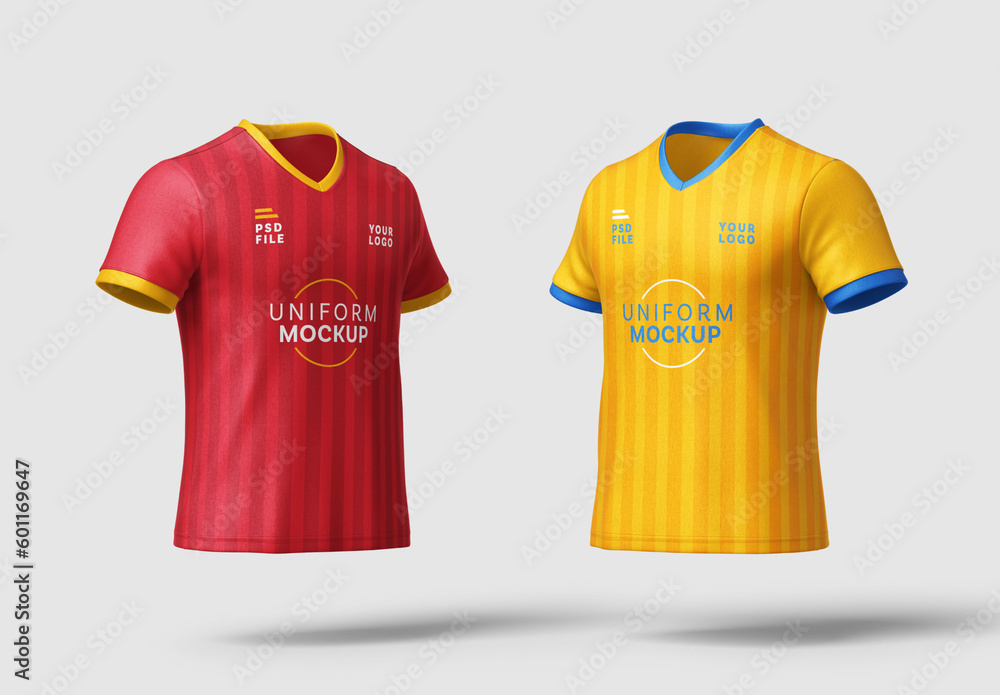 Modelo de Soccer Kit Mockup do Stock | Adobe Stock